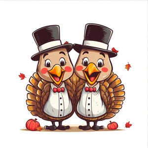 Thanksgiving Cute Turkey Portrait PNG Watercolor Clipart, Thanksgiving ...