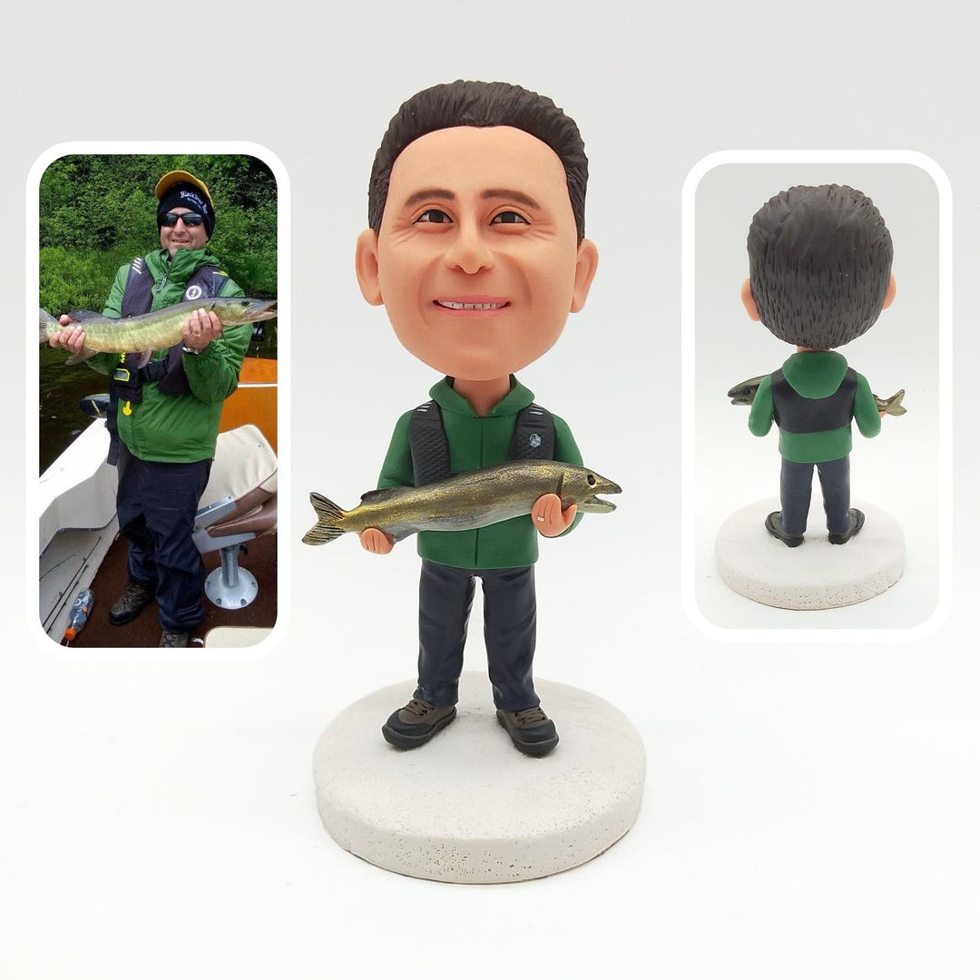 Custom Bobbleheads, Custom Fishing Bobbleheads, Custom Fisherman ...
