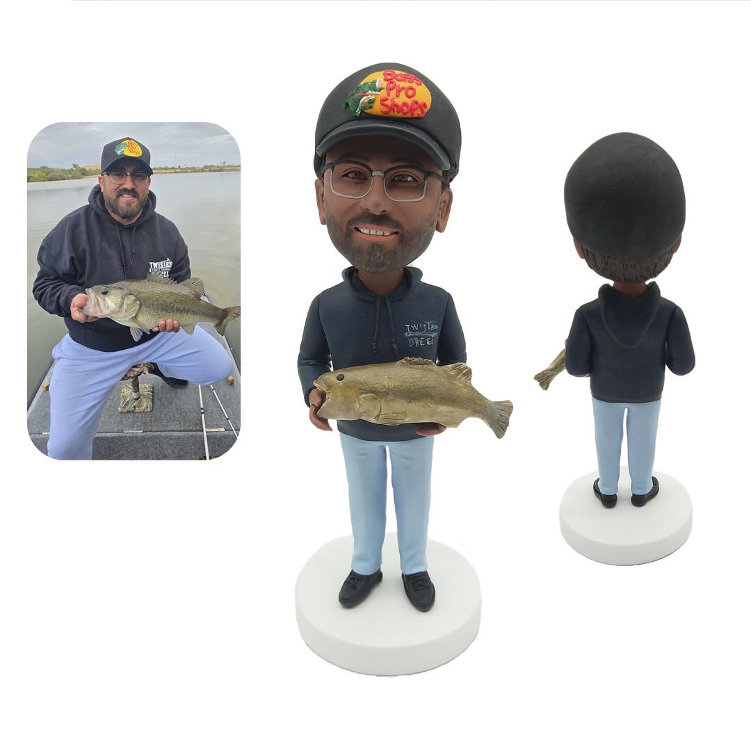 Custom Fishing Expert Bobbleheads, Custom Fisherman Bobbleheads ...