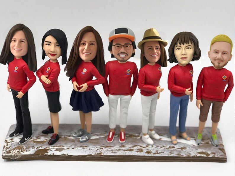 Custom Group Bobbleheads, Custom Wedding Best Man Group Bobbleheads ...