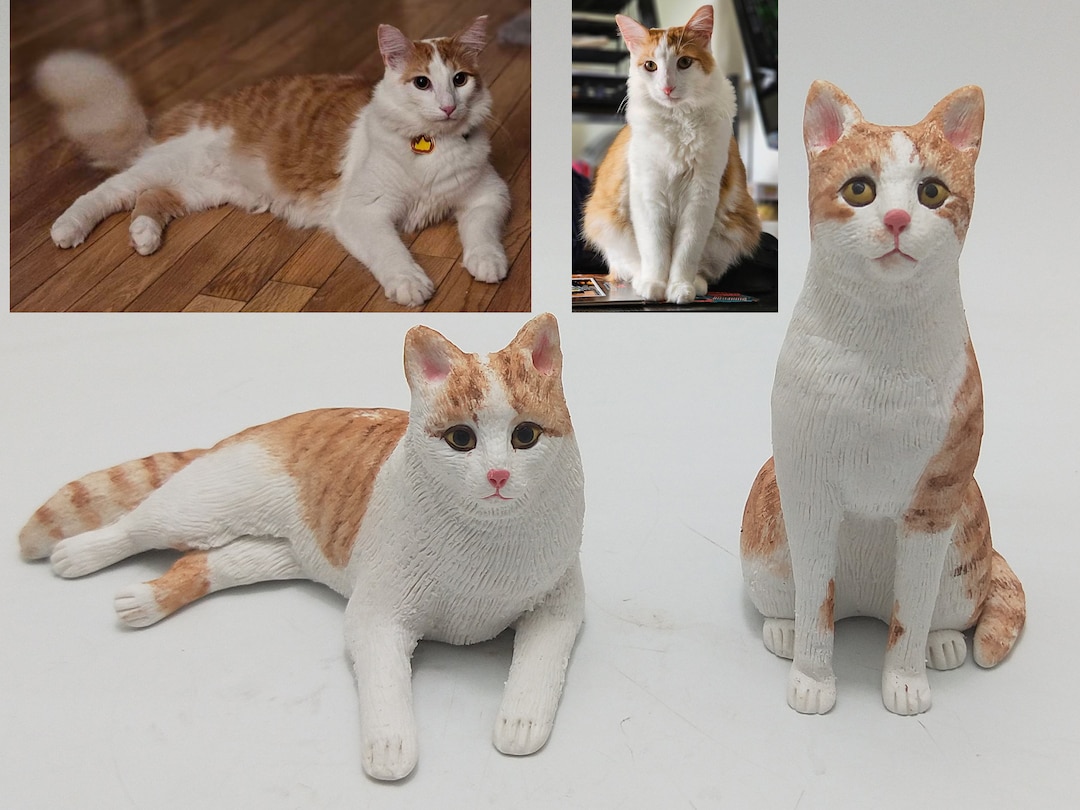 Personalized Custom Cat Wedding Cake Topper , Cat Figurines，cats ...