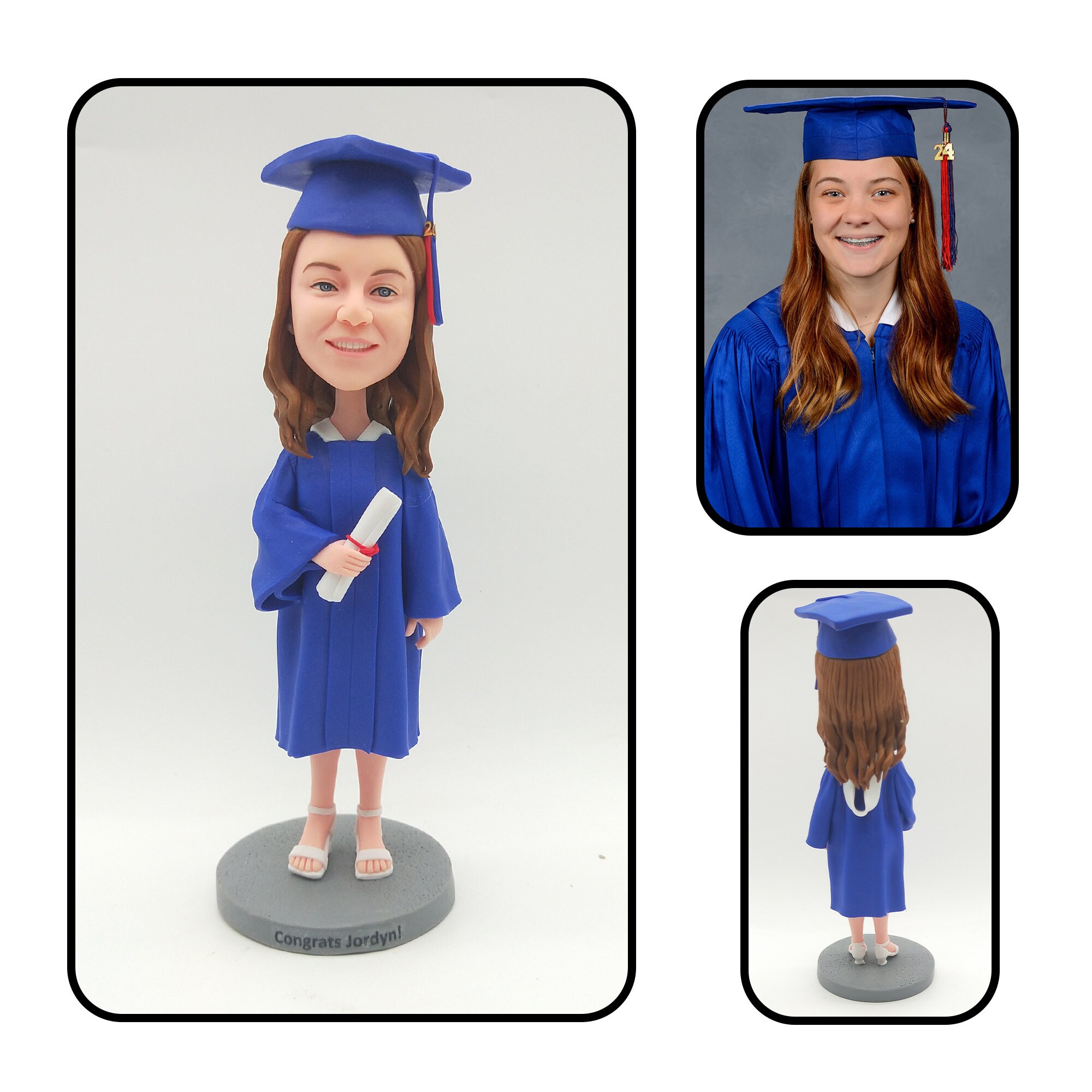Custom Bobbleheads for Graduates, Graduation Gifts for Daughters/sons ...