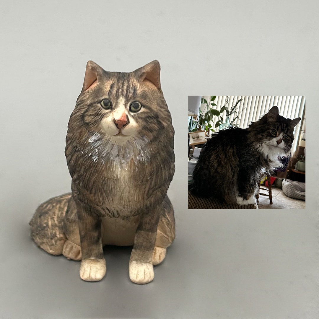 Personalized Custom Cat Wedding Cake Topper , Cat Figurines，cats ...