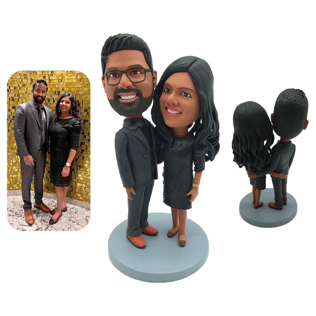 Personalized Couple Bobbleheads, Couple Anniversary Bobblehead Gifts ...