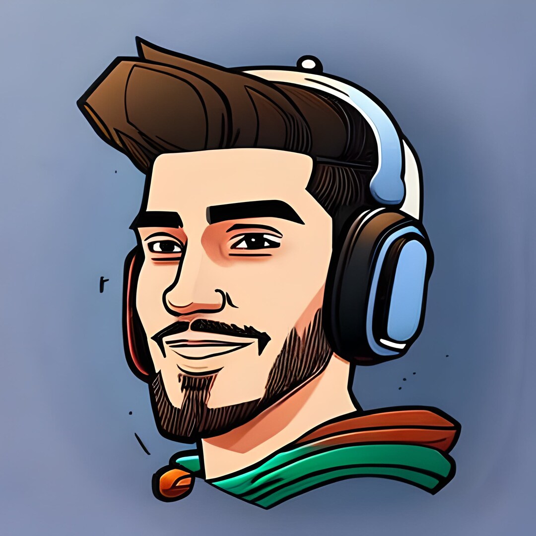 Profile Pic Discord Avatar Gamer Gaming Guy - Etsy