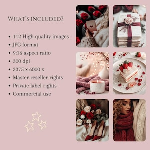 Red Valentine's Day Aesthetic Faceless Stock Photos Bundle for ...