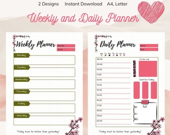 Weekly Planner - Etsy