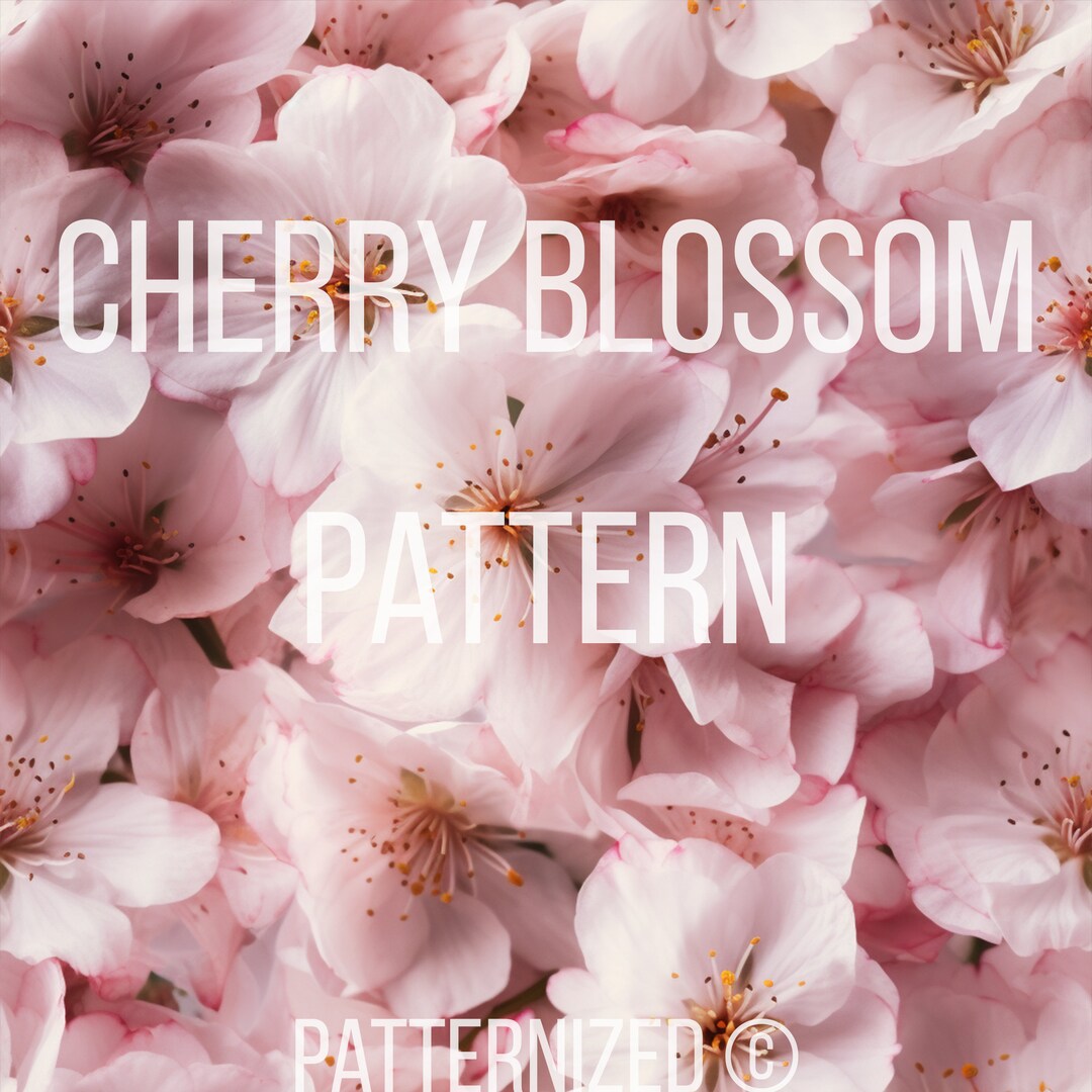Cherry Blossom Digital Paper Pattern Seamless Cherryblossom Pattern ...