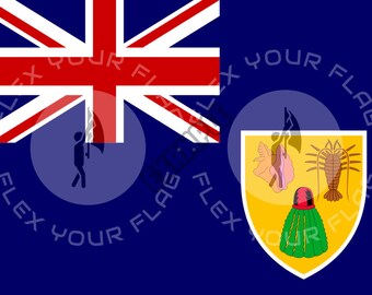 Turks and Caicos Islands Flag SVG TCI Banner Flag, Cricut Cut File ...