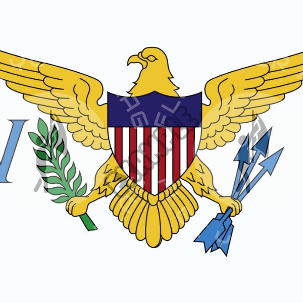 Virgin Island Flag Svg - Etsy