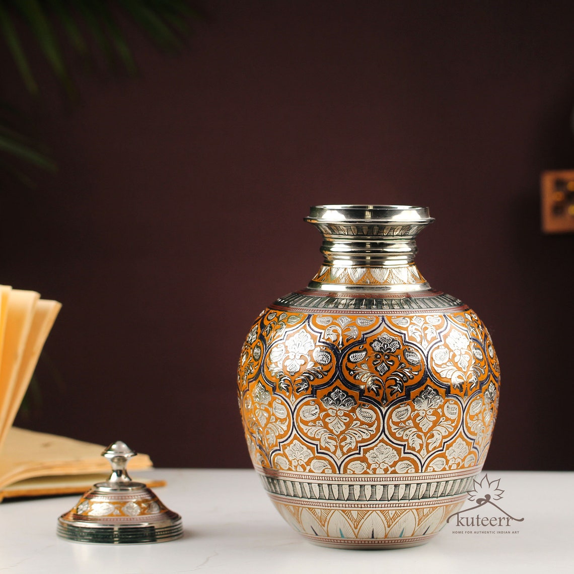 Vintage Holy Water Pot | Brass Pitcher Kalash | Sacred Antique Brass ...