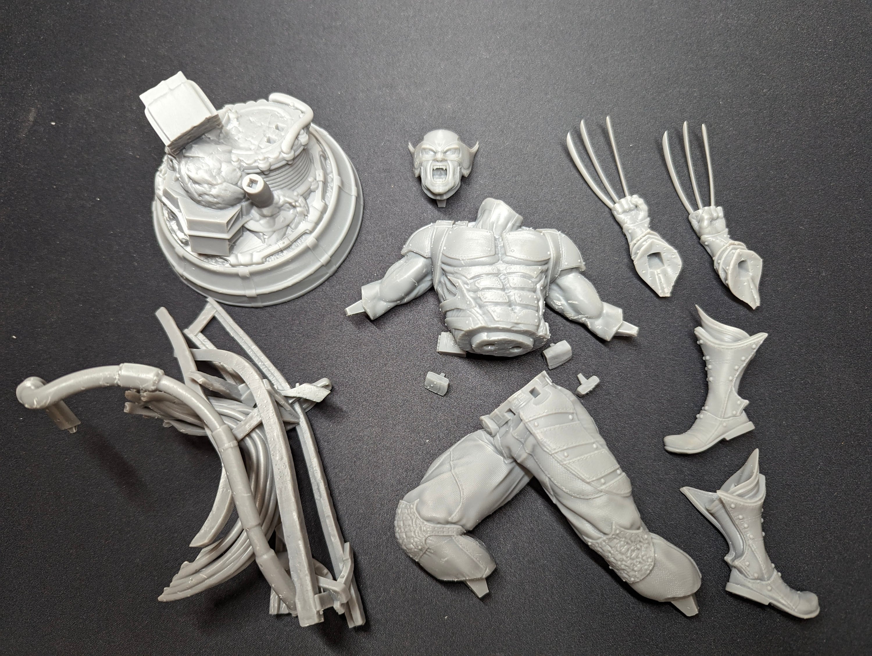 X-men wolverine Unpainted 3D Figure Resin Scale 1/10 Fan Art by Sanix3d ...
