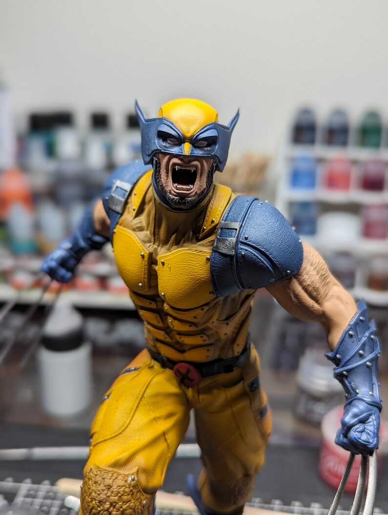 X-men wolverine Unpainted 3D Figure Resin Scale 1/10 Fan Art by Sanix3d ...