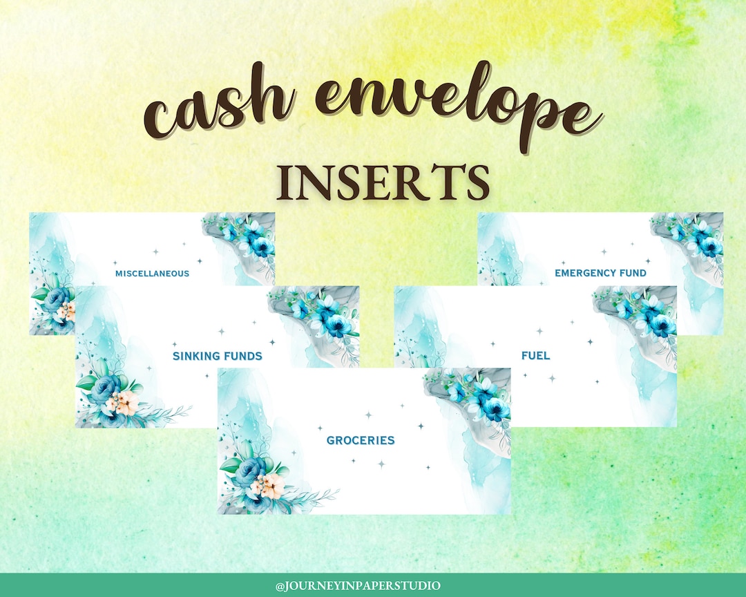 A6 Budget Binder Envelope Inserts | Budget Binder Inserts for Cash ...