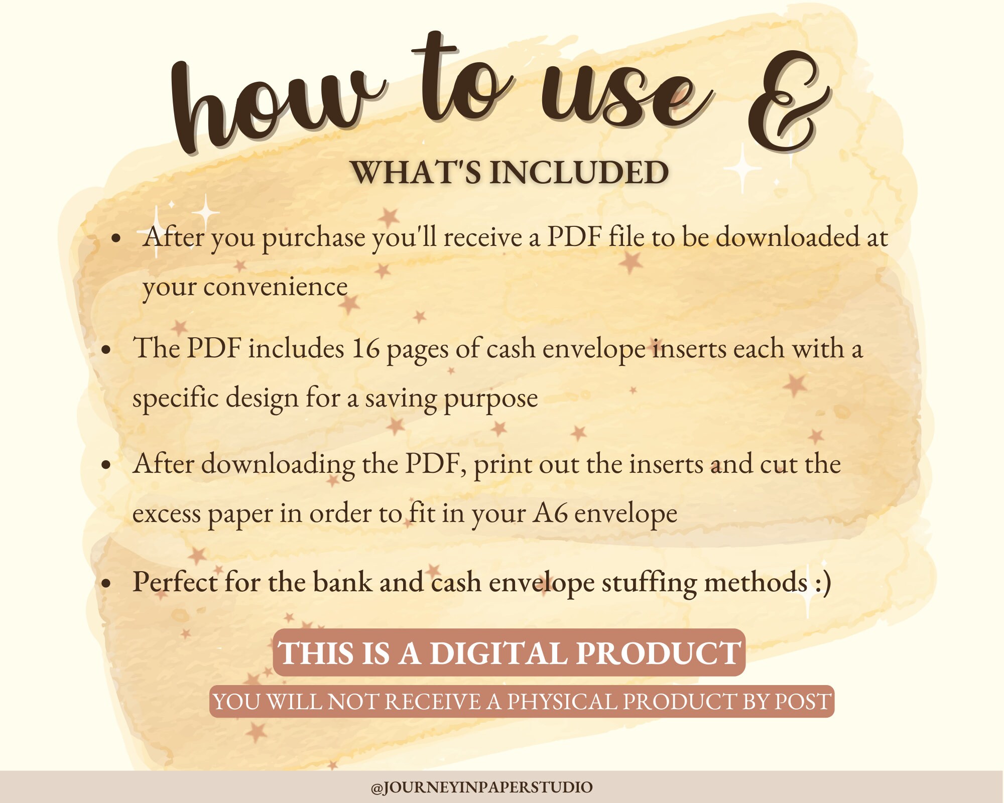 A6 Budget Binder Envelope Inserts | Budget Binder Inserts for Cash ...