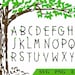 Forest Alphabet Trees Alphabet SVG PNG Bundle Natural Decor Elements ...