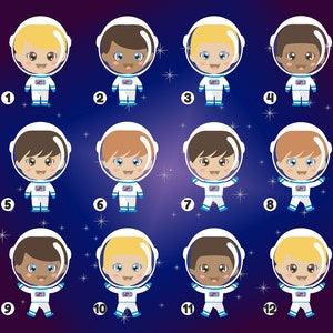 Kids in Space SVG Clipart - Boy Astronaut - Galaxy Clipart - Planets ...