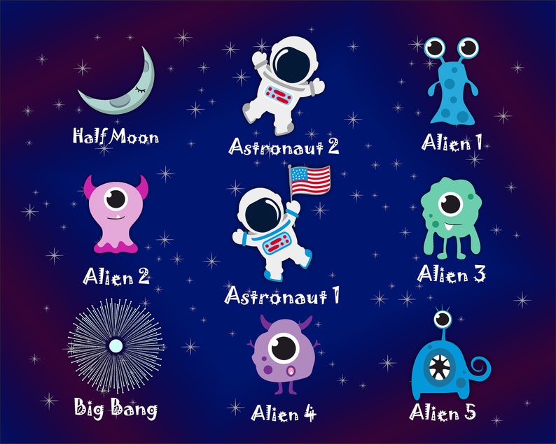 Planets SVG Mega Bundle Solar System Clipart Space Bundle - Etsy