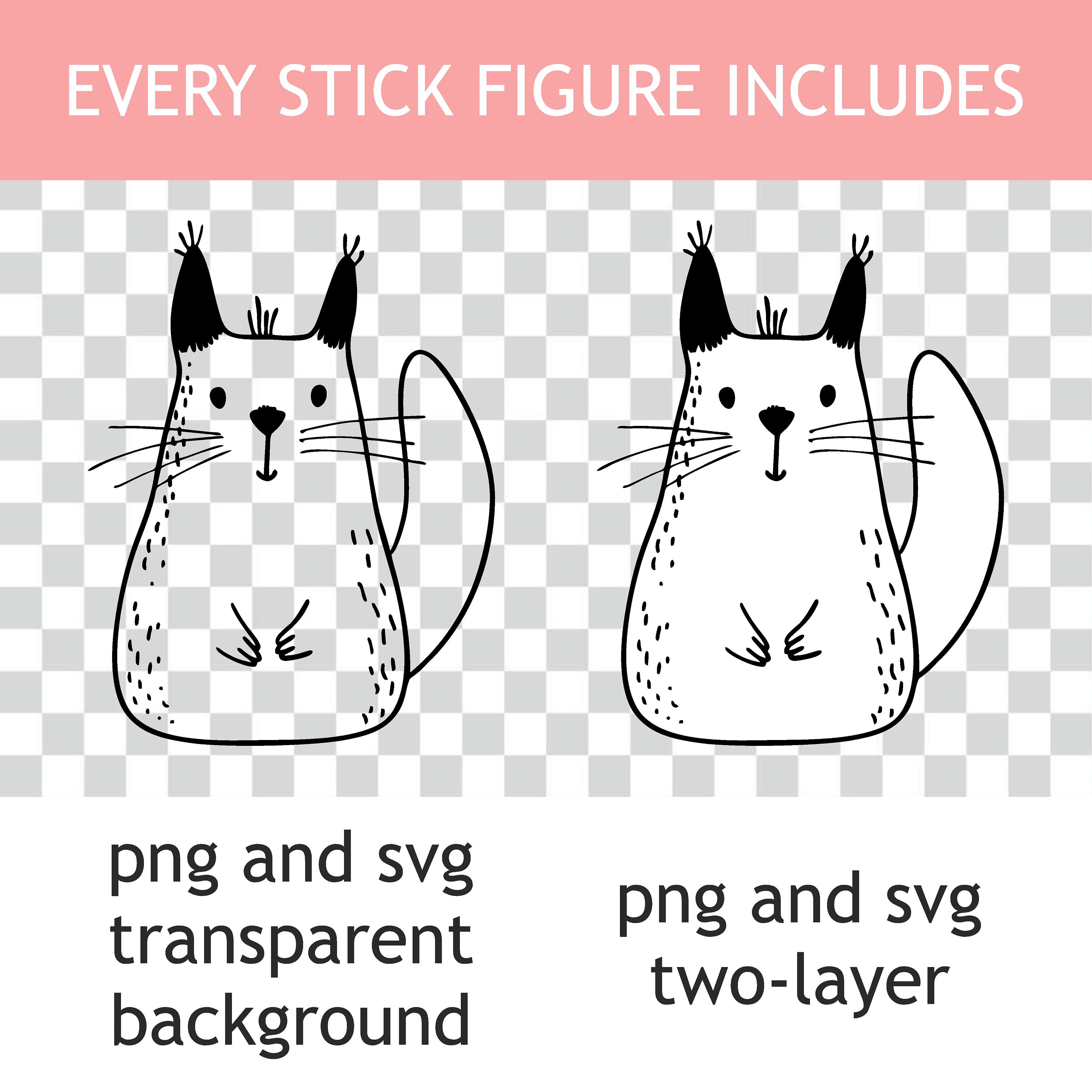 500 Doodle Animals - Hand Drawn Animals - SVG and PNG Bundle - Woodland ...