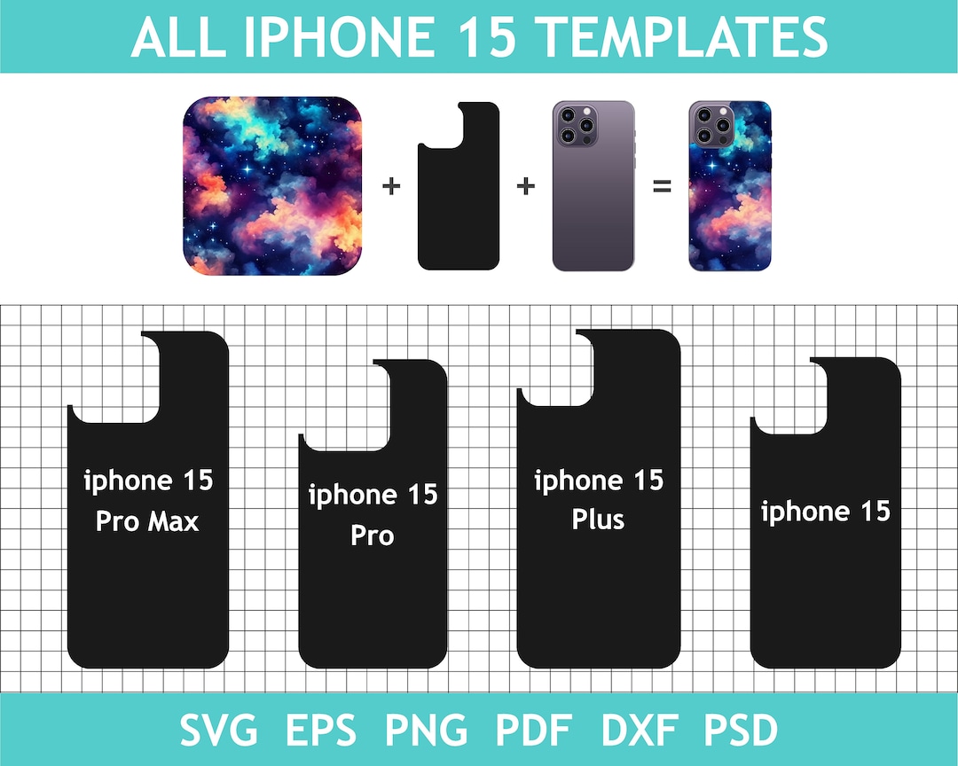 IPhone 15 Case Templates - Sublimation Template for iPhone 15 Cases ...