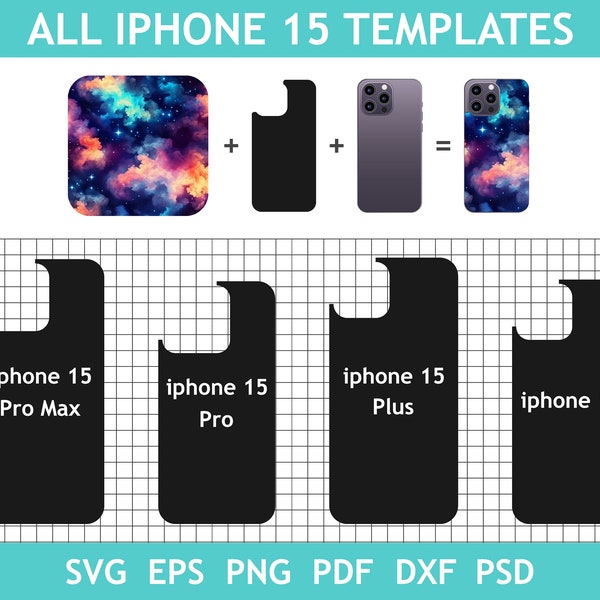 iPhone 15 Pro Template Svg - Etsy