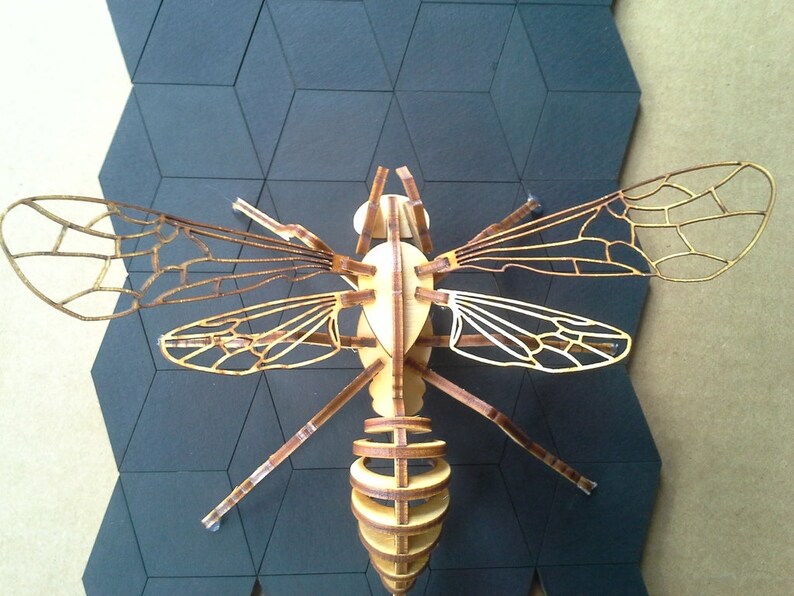 Laser Cut Bee 3mm DXF File - Etsy Australia