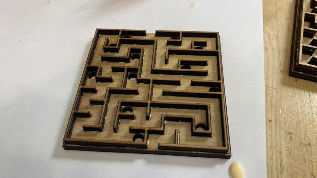 Custom Laser Cut Two-level Maze DXF File Design Template for DIY ...