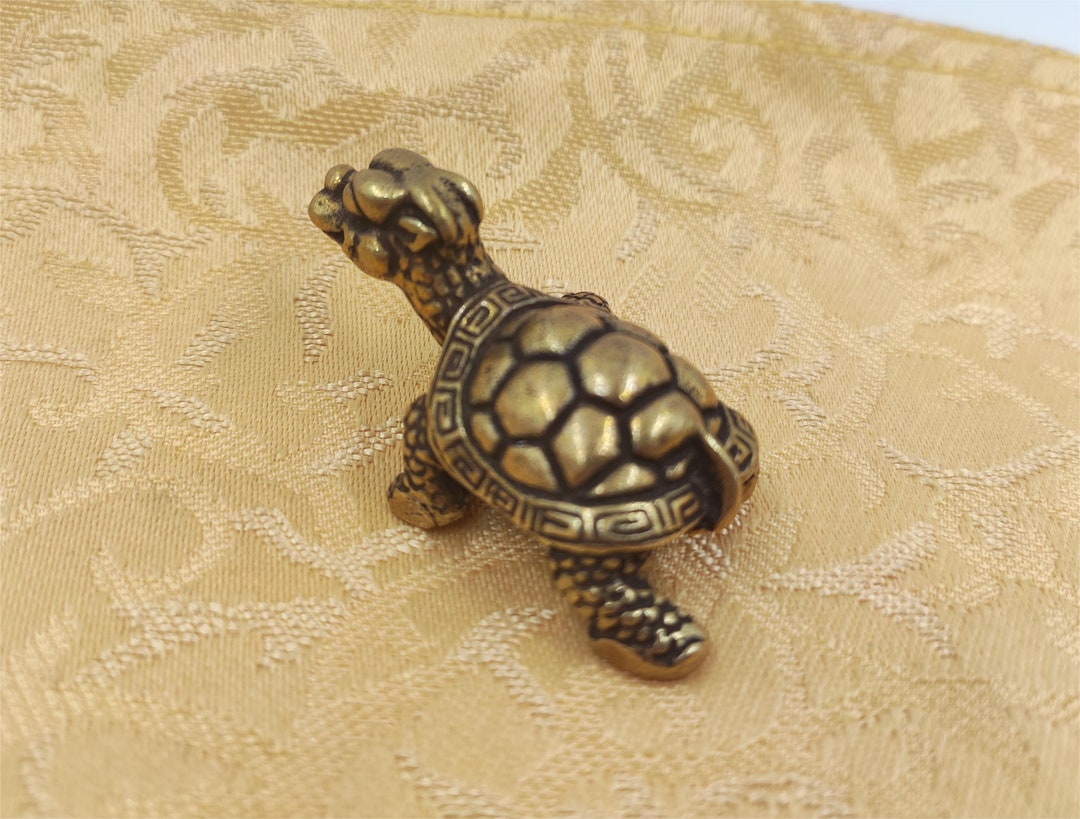 Copper Art Ferocious Solid Brass Turtle Statue Wild Anmimal - Etsy