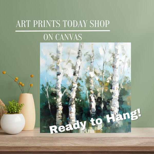 Birch Trees Downloadable Wall Art Birch Tree Art Instant Download ...