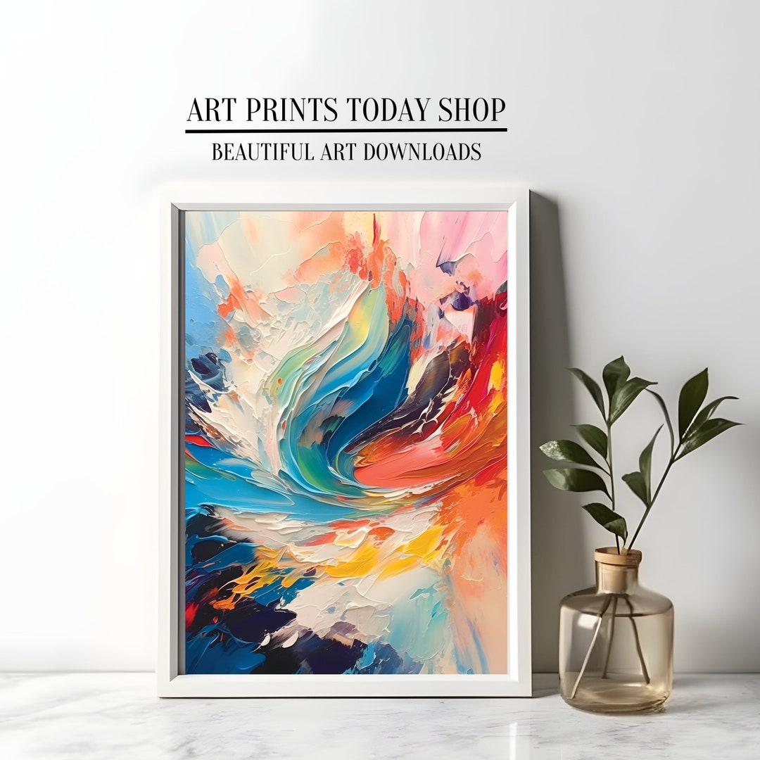 Abstract Art Print | Instant Download | Downloadable Wall Art | Digital ...