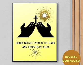 Religious Posters the Holy Trinity Christian Wall Art - Etsy