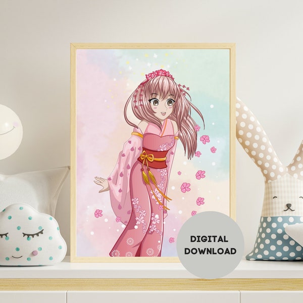 Sexy Anime Girl Poster Etsy 7354