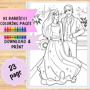 ken doll coloring pages