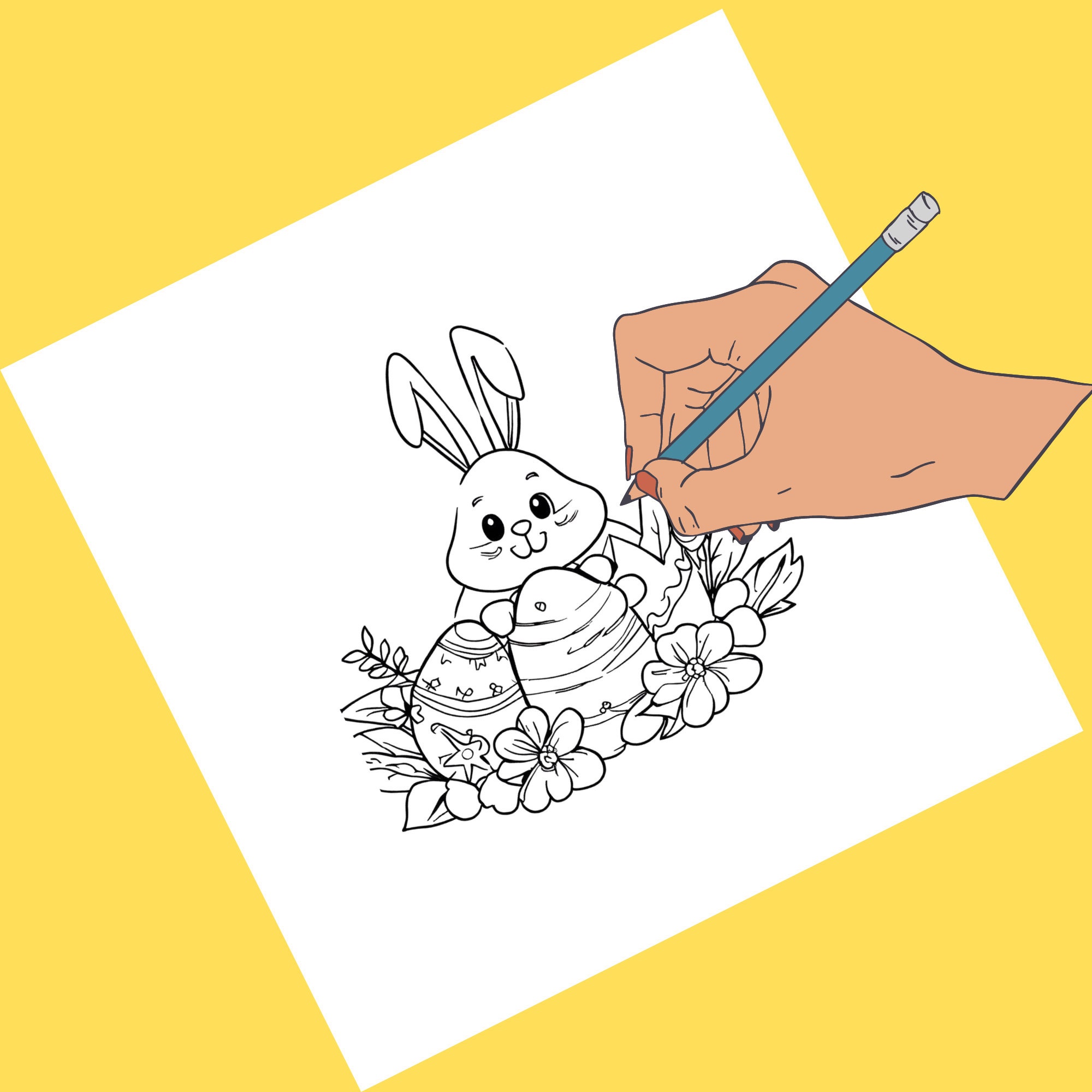 Easter Coloring Pages, Easter Printable Sheets for Kids, Easter Kids ...