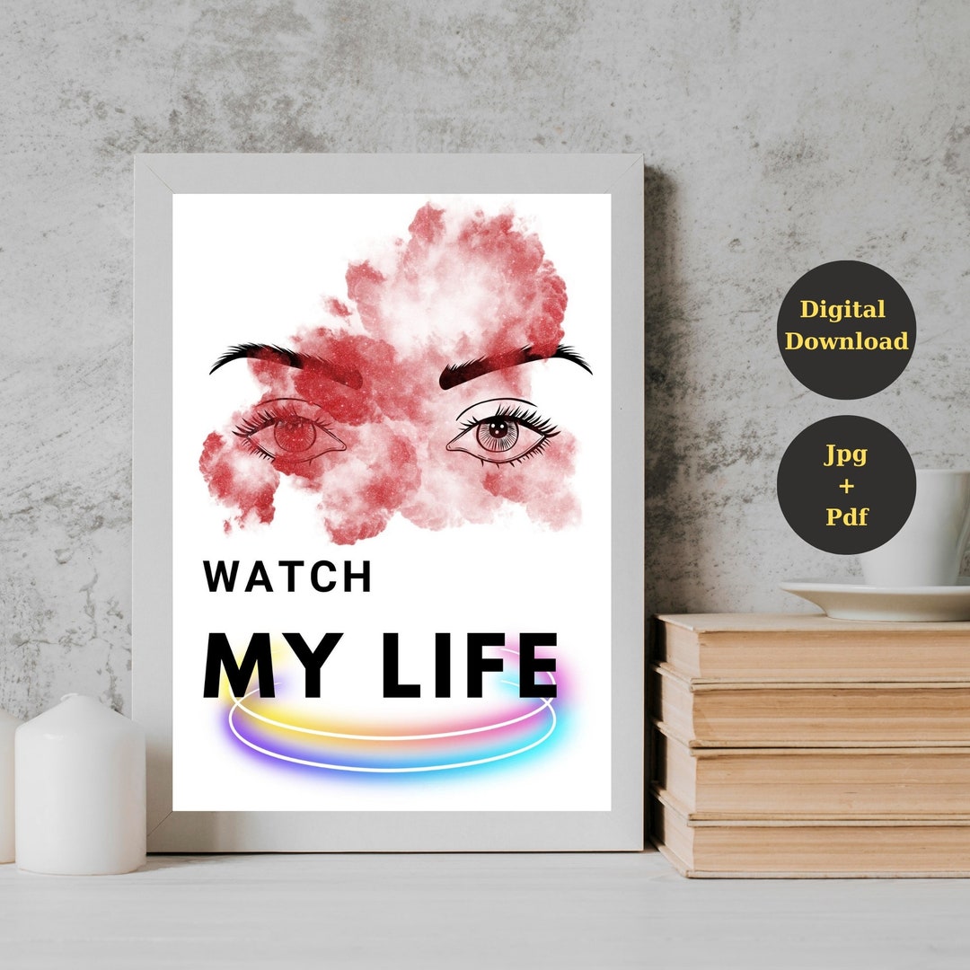 My Life Poster, Inspirational Quotes, Gift for Her, Motivational Print ...