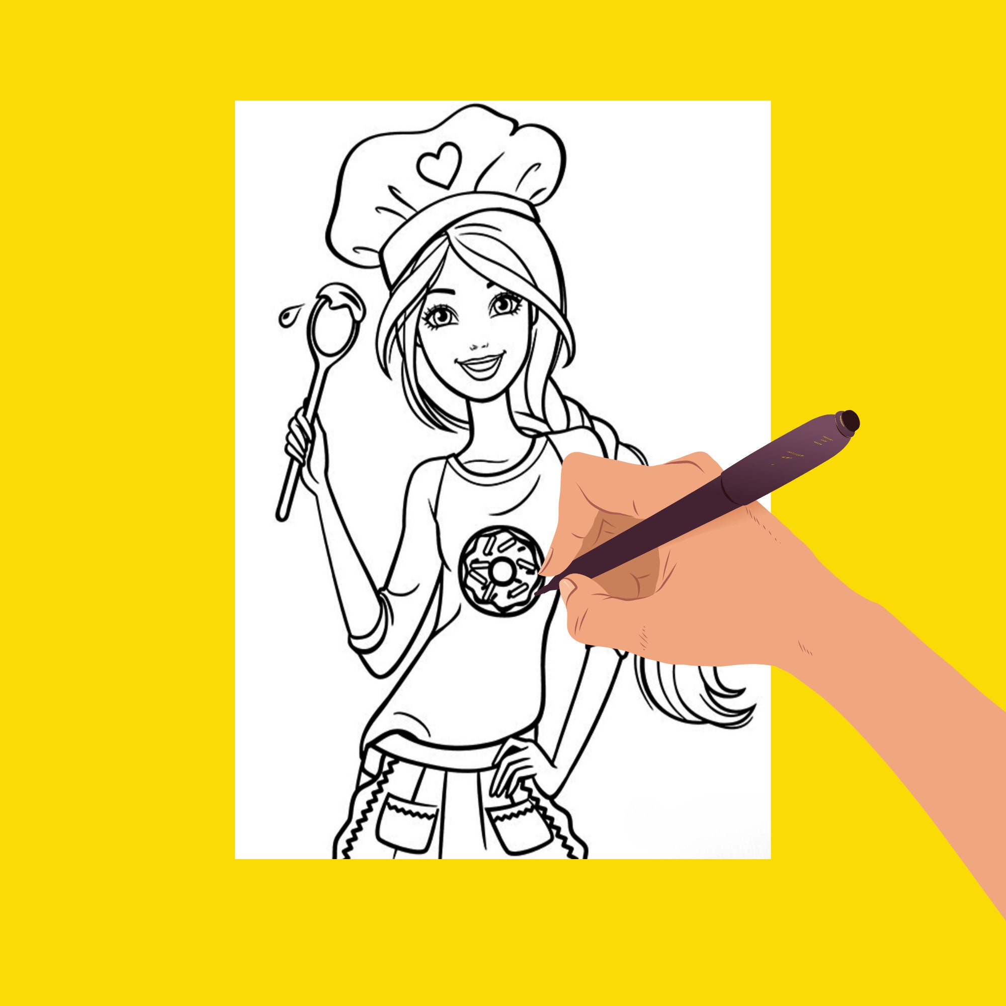 Barbie Coloring Pages, Barbie Coloring Sheets for Kids, Printable ...