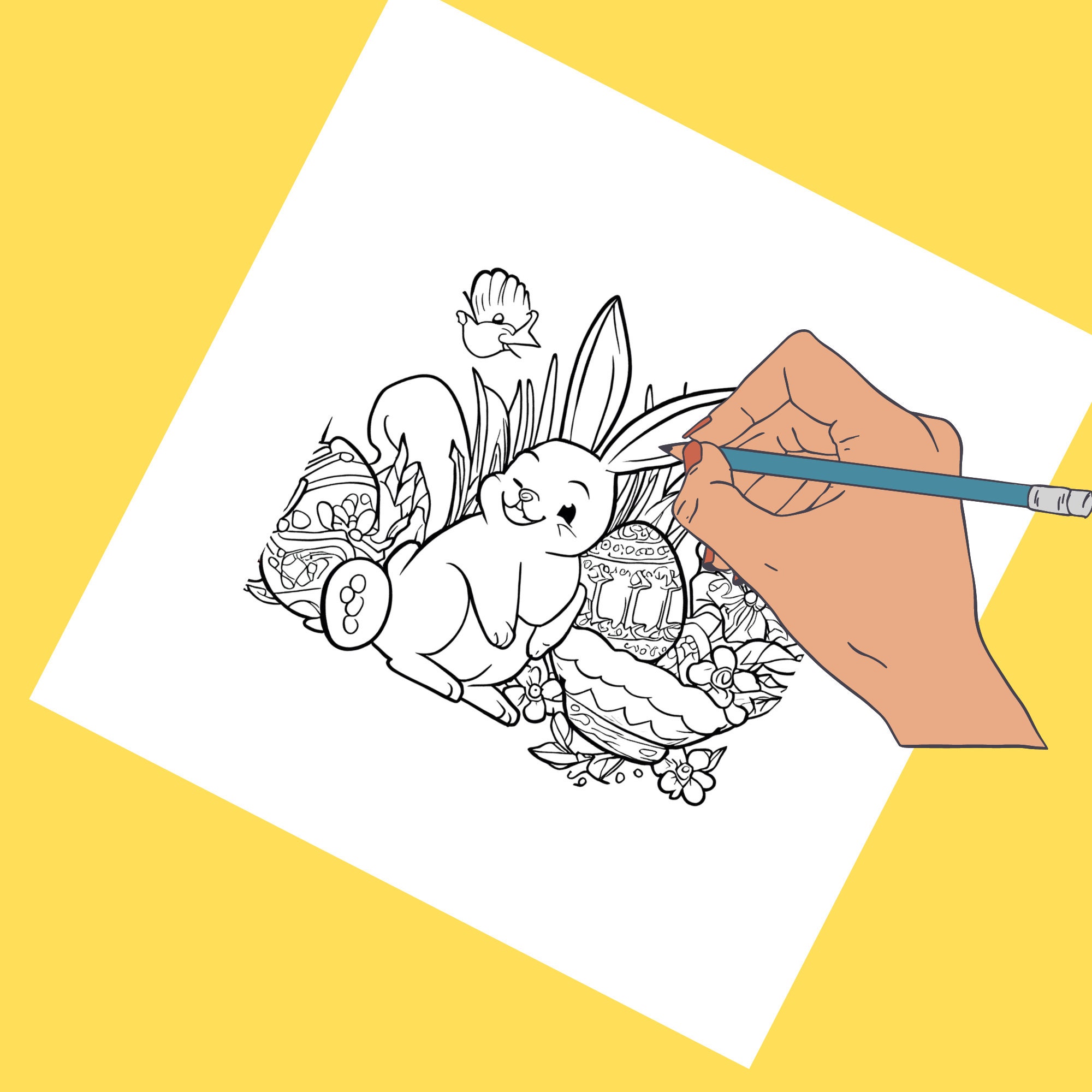 Easter Coloring Pages, Easter Printable Sheets for Kids, Easter Kids ...