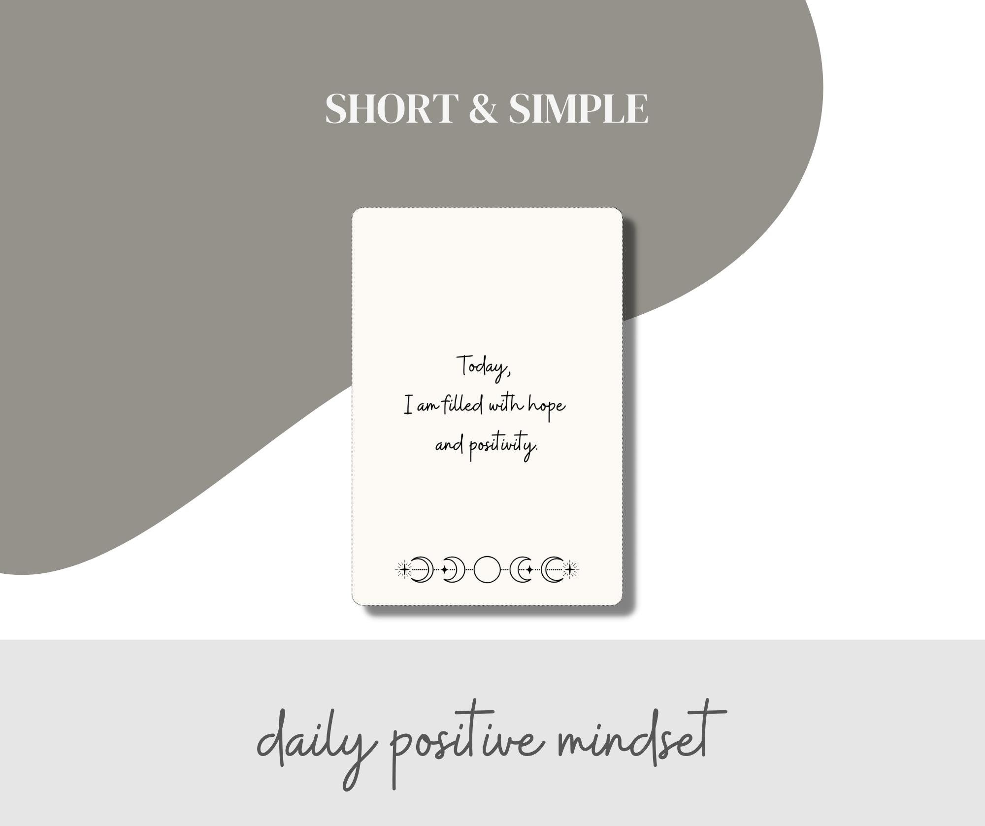 Daily Affirmations Cards Positive Quotes for a Positive Morning ...