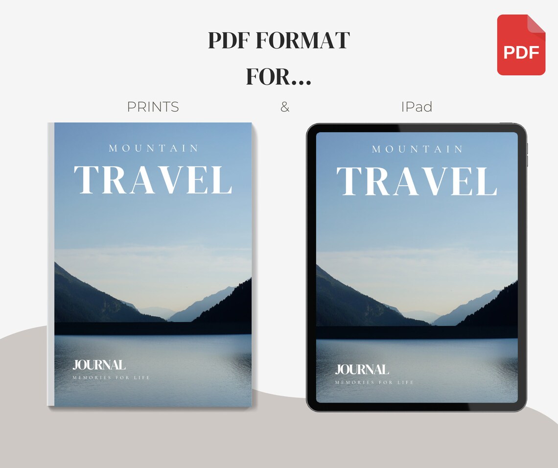 Digital Travel Journal | Printable Journal | Travel Gift ...