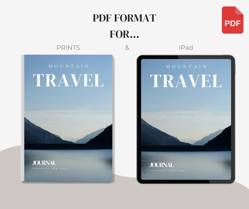 Digital Travel Journal Printable Journal Travel Gift - Etsy