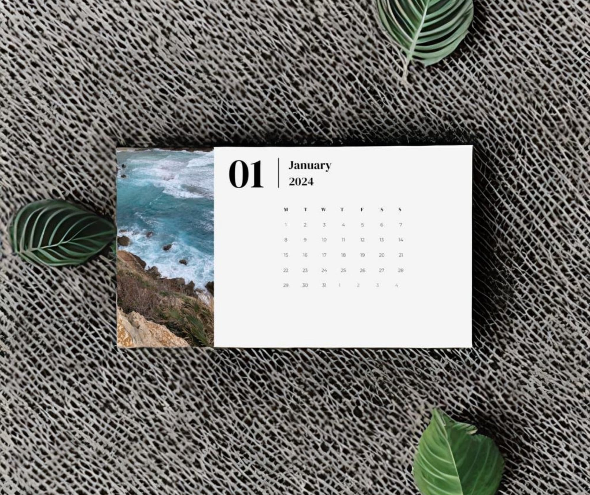 Customize Calendar 2024 Printable Calendar Photography Digital Download ...