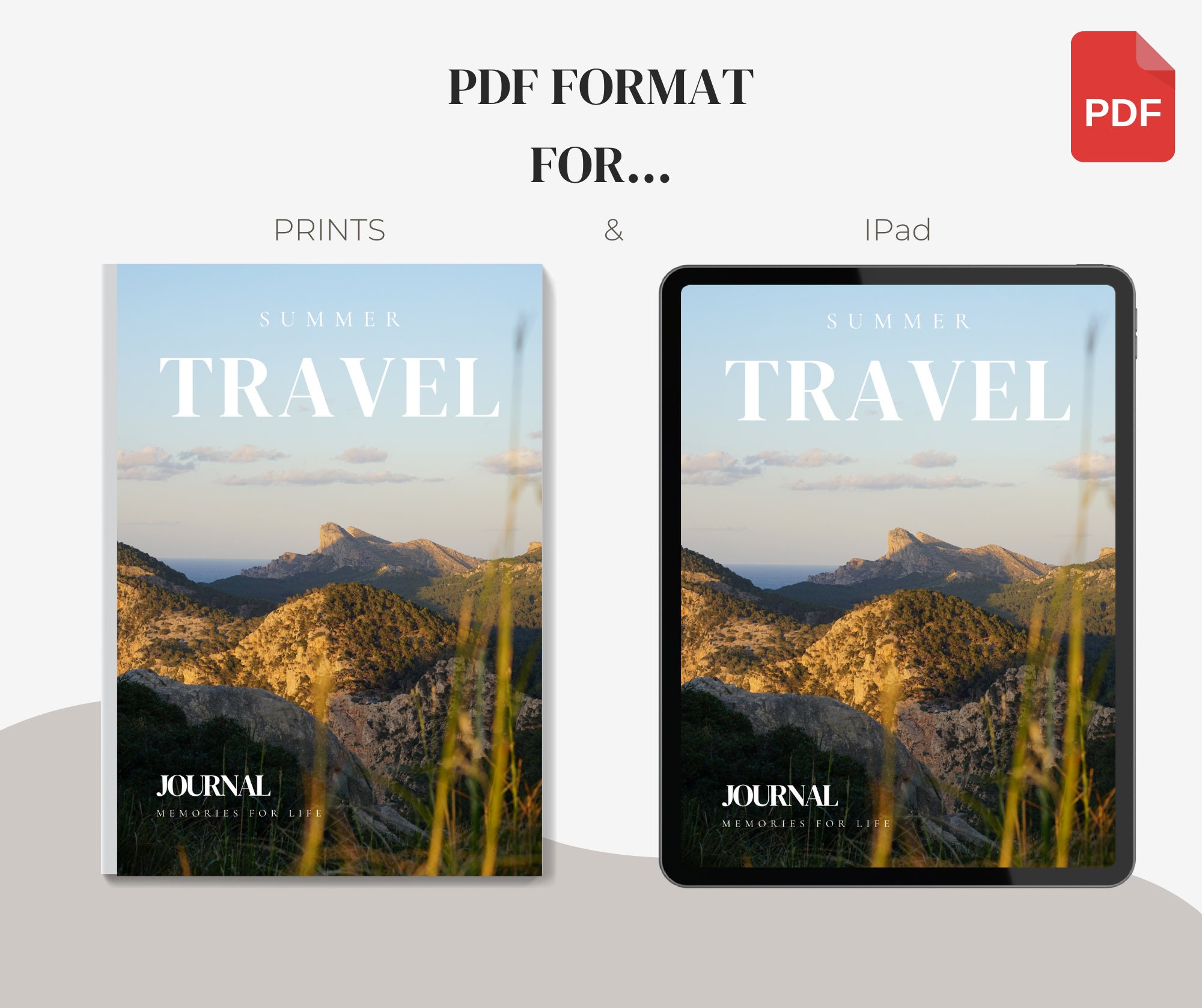 Digital Travel Journal Printable Journal Travel Gift Holiday Memory ...