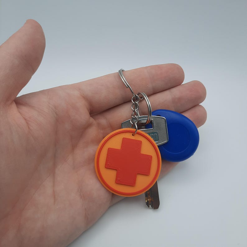 Team Fortress 2 Class Symbol Keychain 3D Printed Scout / Soldier / Pyro ...