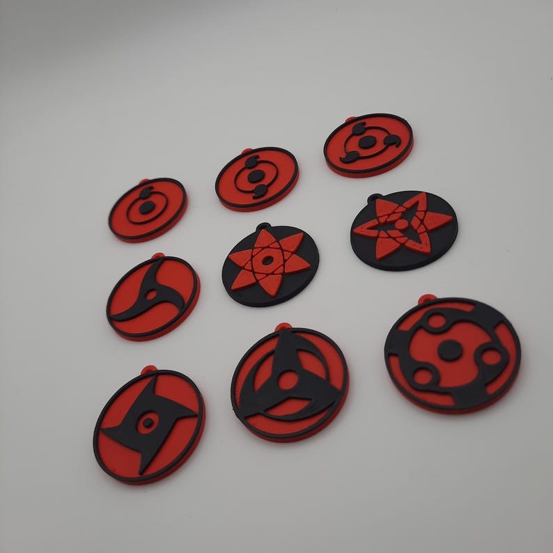 Naruto Sharingan Keychain 3D Printed Anime Eye Accessory - Etsy Australia