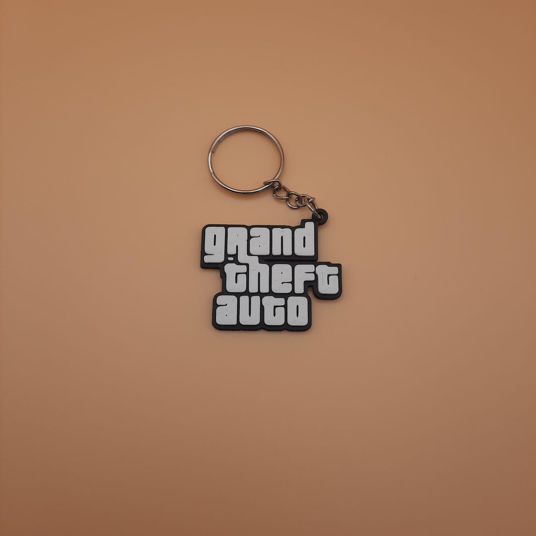 GTA Grand Theft Auto Logo Keychain 3D Printed - Etsy