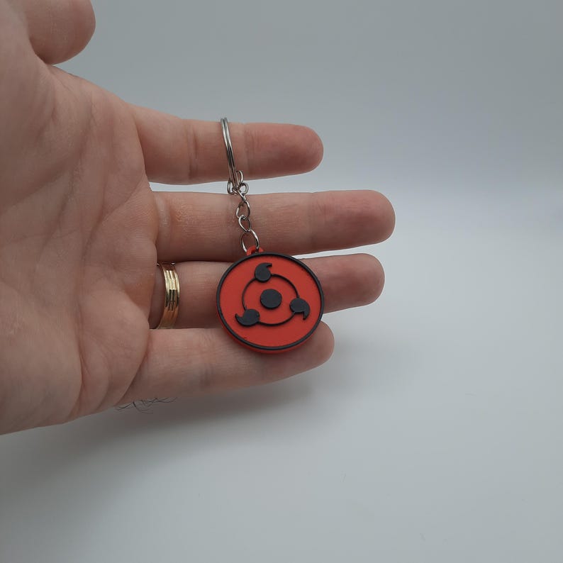Naruto Sharingan Keychain 3D Printed Anime Eye Accessory - Etsy Australia