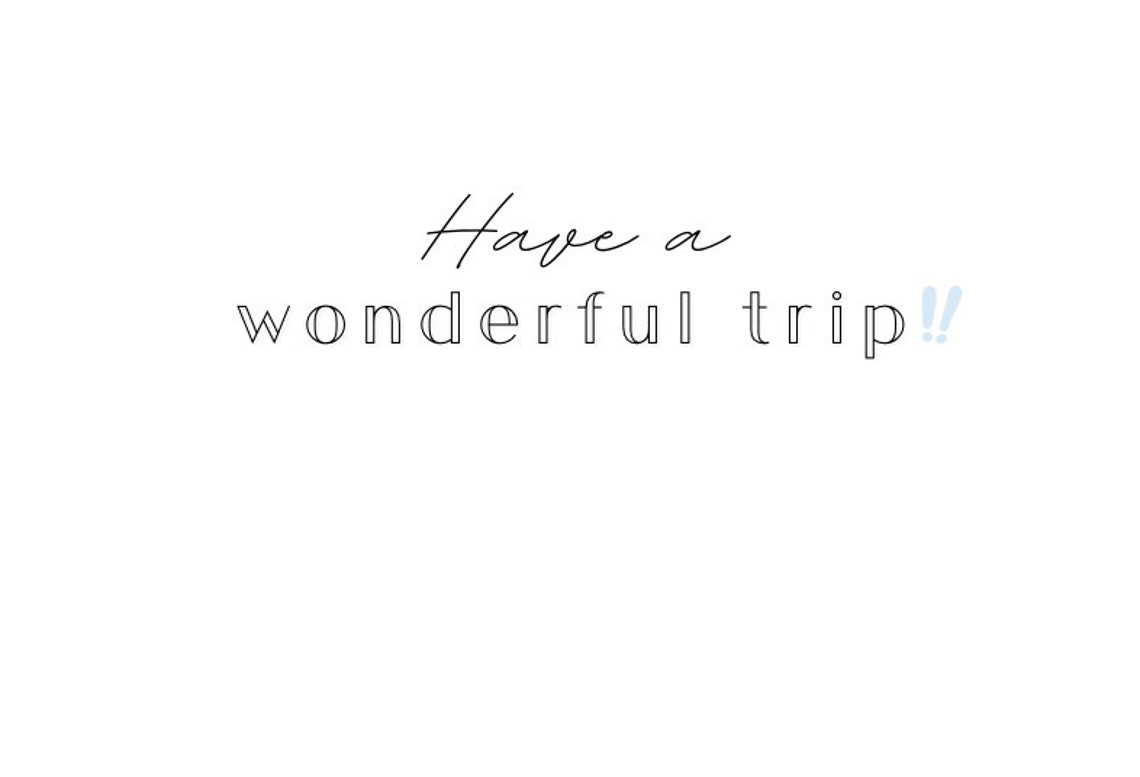 Bon Voyage Card | Safe Travels Greeting Card | Travel Card | Adventure ...