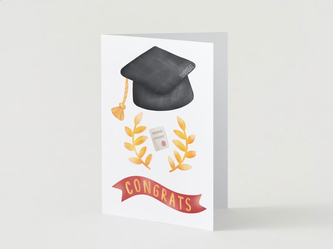 Graduation Greeting Card | Congrats Grad Card | Congratulations Grad ...