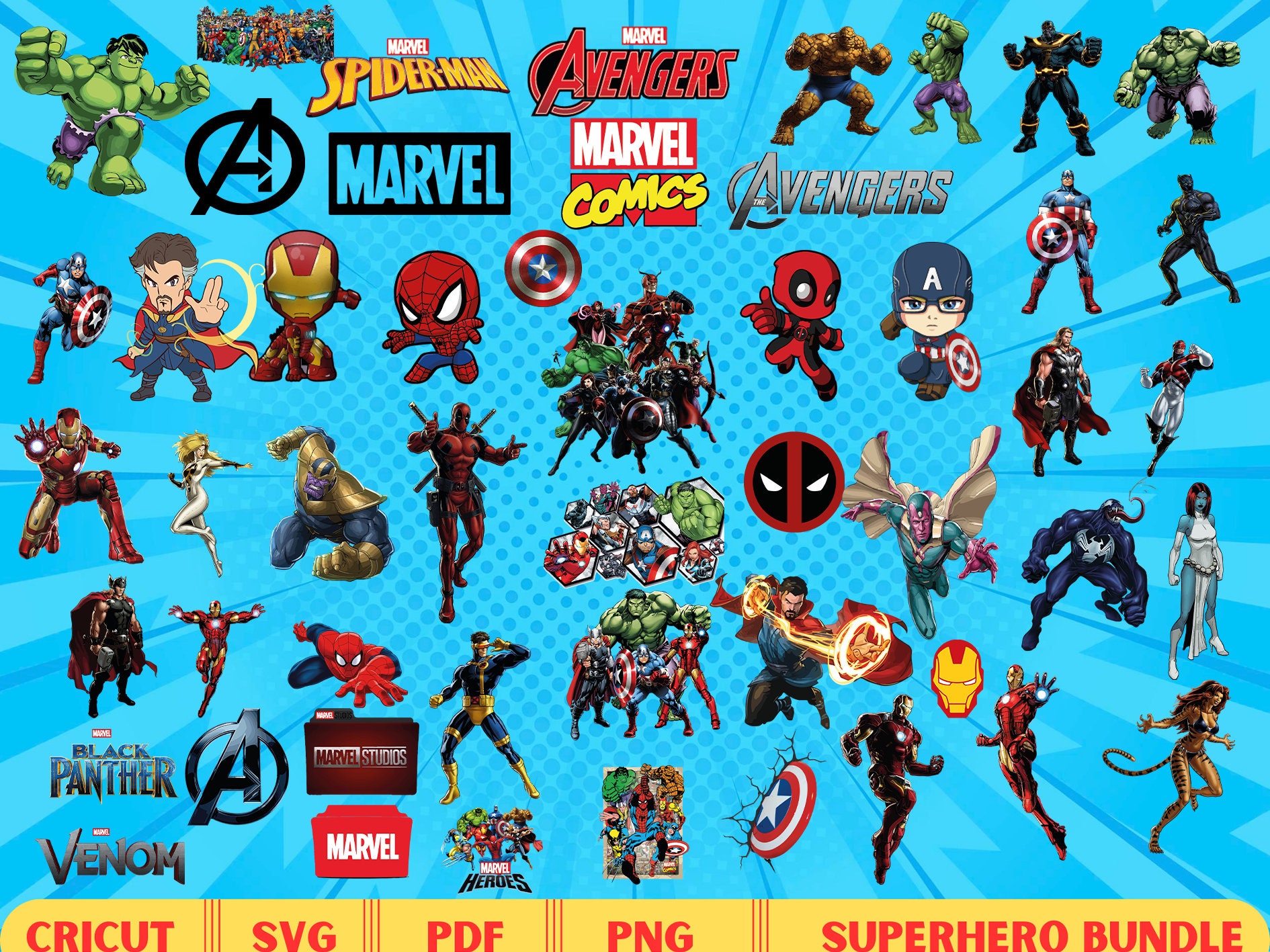 Superhero Layered Bundle,superhero Svg-pdf-png,superhero Cut Files, - Etsy