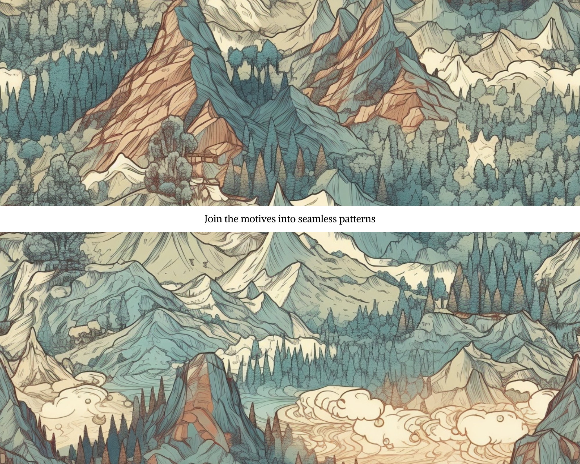 Anime Illustration, Paper Design, Seamless Pattern, Digital Paper ...